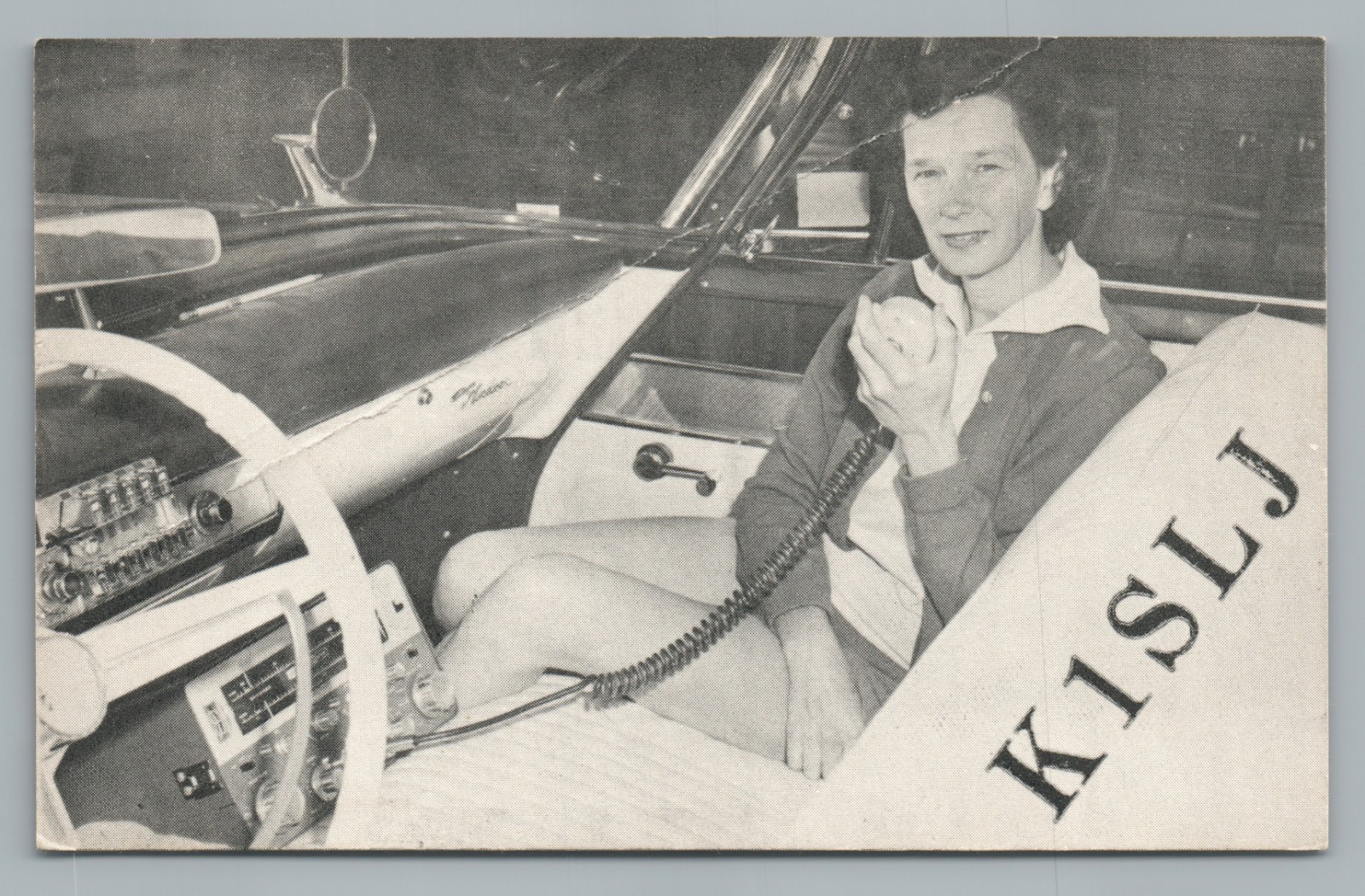 Marion Hamm—Female Radio Operator QSL Vintage PC Dover New Hampshire ...