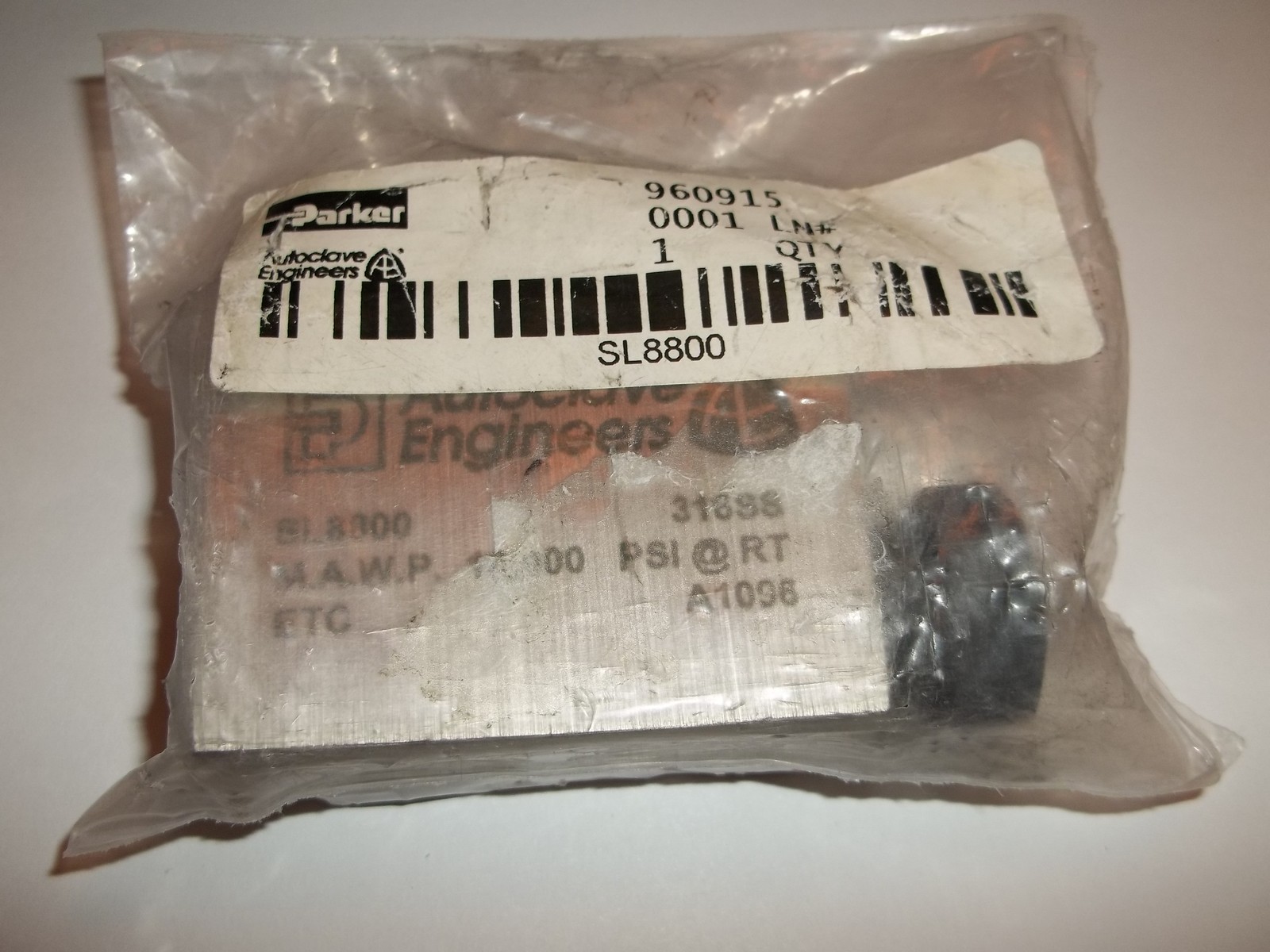 NEW SL8800 PARKER /AUTOCLAVE ENGINEERS 316SS | Grelly USA