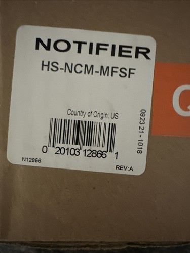 NOTIFIER HS-NCM-MFSF "NEW" | eBay