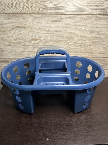 Portable Shower Caddy Blue Very Sturdy W/ Handle Camping College ...