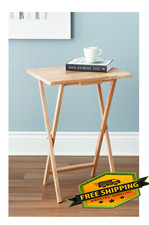 Faux Wood Table Folding Home Office Furniture Garden Mainstays 34 X 48 ...