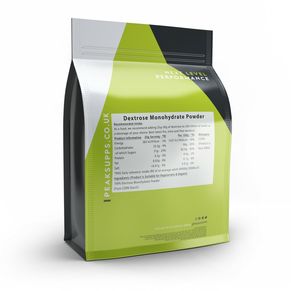 Dextrose Powder | Pure | D-Glucose | Energy | Endurance | Carbohydrate ...