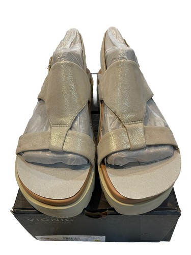 Vionic Alondra Lug Women's T-strap Comfort Sandal Gold - 8 Medium | eBay