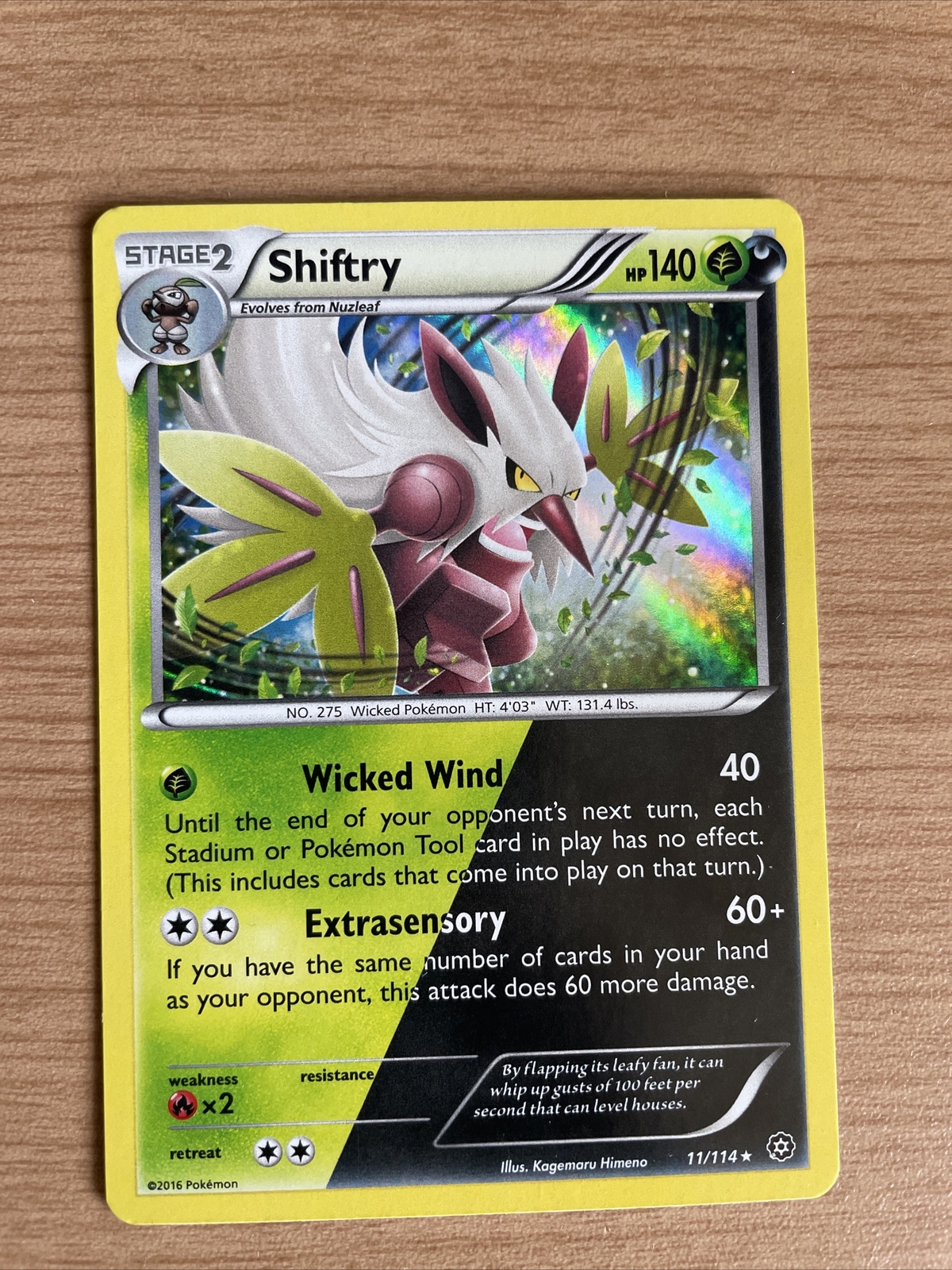 Pokémon TCG Shiftry Steam Siege 11/114 Holo Holo Rare for sale online ...