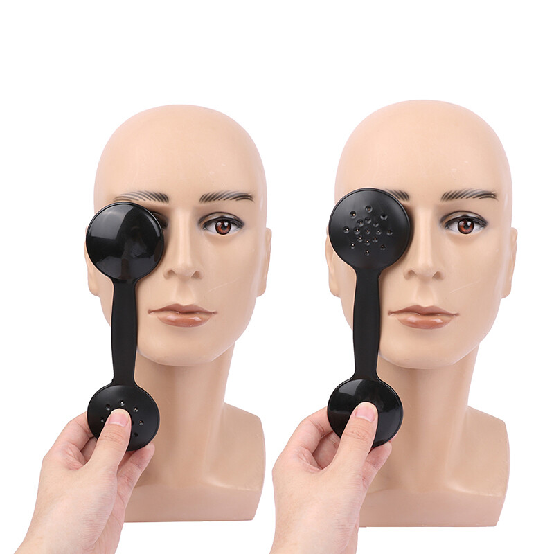 Double Head Eye Occluder Handheld Plastic Block Plate Optometry Tool ...