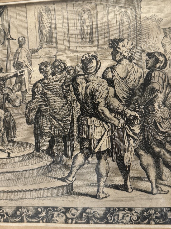 Romulus Presentato Come Prigioniero Al Re Amulius & Incisione 17 ...