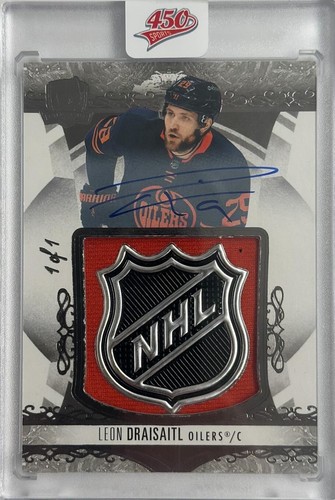 UD The Cup 2023/24 - NHL Shield Logo Patch Auto 1/1 - Leon Draisaitl | eBay