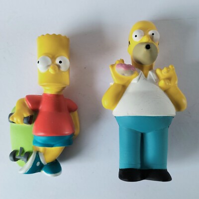 Simpsons Figures Foam Figures Homer and Bart Squeezied | eBay UK