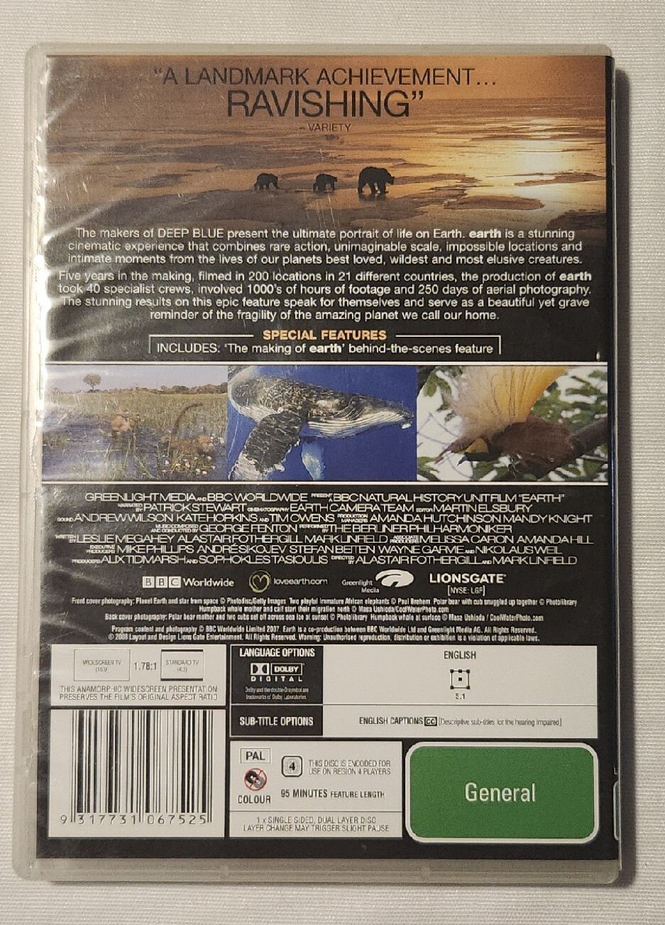 Earth (DVD, 2007) | eBay