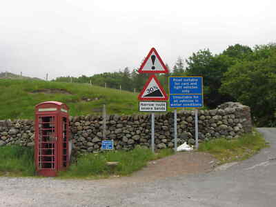 Photo 6x4 Warning signs for Hardknott Pass c2015 | eBay UK