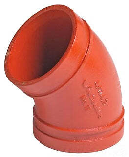 Victaulic F080011P00 011-0 ORANGE ENAMEL 8 GRV 45 DEGREE ELBOW | eBay