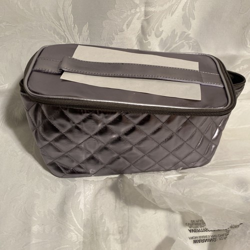 Avon New Quilted Train Case Silver | eBay