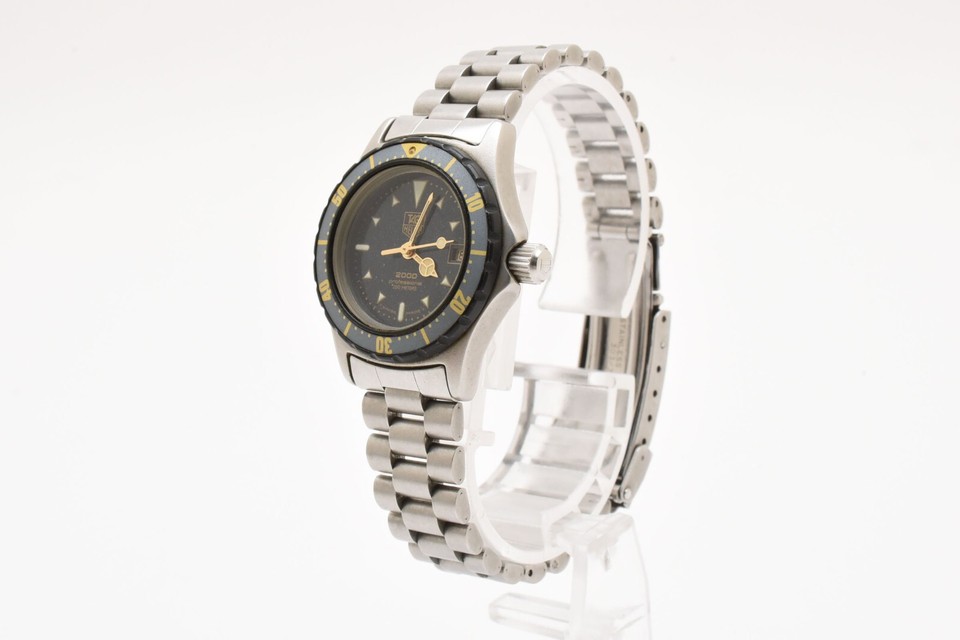 [NEAR MINT] TAG HEUER 2000 972.608 Navy Moondust Quartz Womens Watch ...