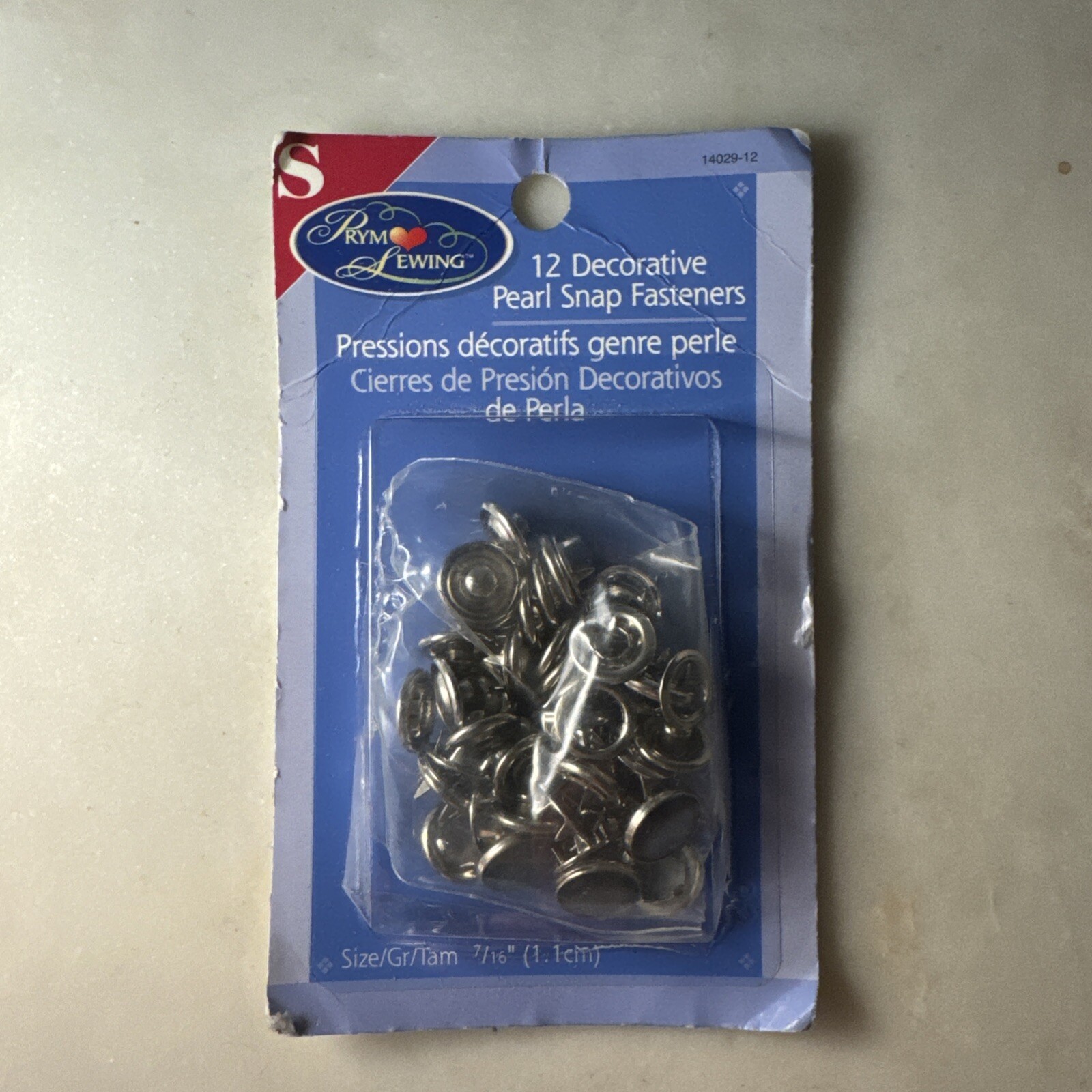 12 Decorative Pearl Snap Fasteners 7/16" NEW By Prym Sewing (1 Pack) | eBay