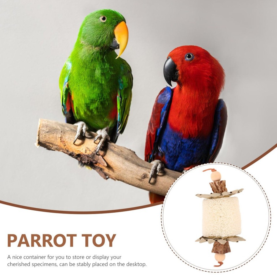 Parakeets Biting Toy Parrot Biting Toy Parrot Biting Toy Parrot Loofah ...