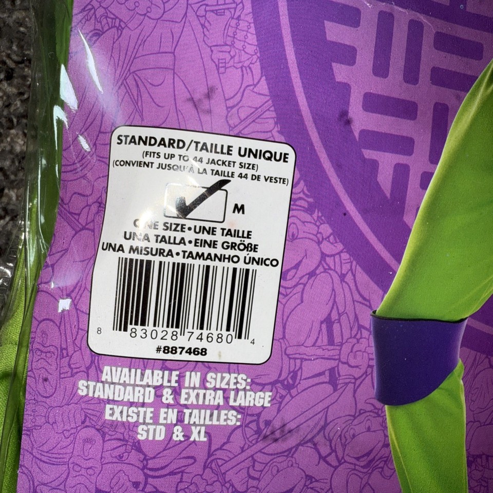 Ninja Turtles DONATELLO Adult Costume, Teenage Mutant Ninja Turtles ...