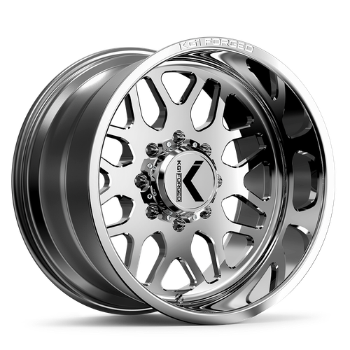 22x14 KG1 KT001 Veteran Polished FORGED Wheels 6x5.5 (-76mm) Set of 4 ...