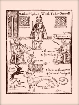 The Witchfinder Art Print Matthew Hopkins 1620 Witch Trials Occult ...