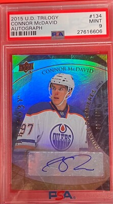 2015 U.D. Trilogy Connor McDavid Auto. # 134 PSA 9 | eBay
