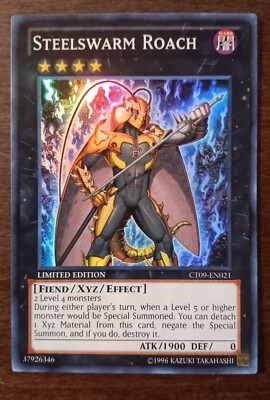 YuGiOh Steelswarm Roach CT09-EN021 Super Rare Limited Edition | eBay