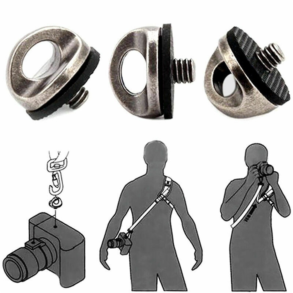 1/4" Thread Camera DSLR Shoulder Strap Connection Buckle Fixing Screw ...