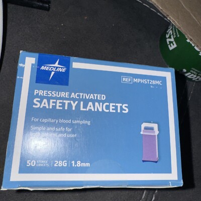 28G Retractable Push Button Activation Finger Safety Lancet | eBay