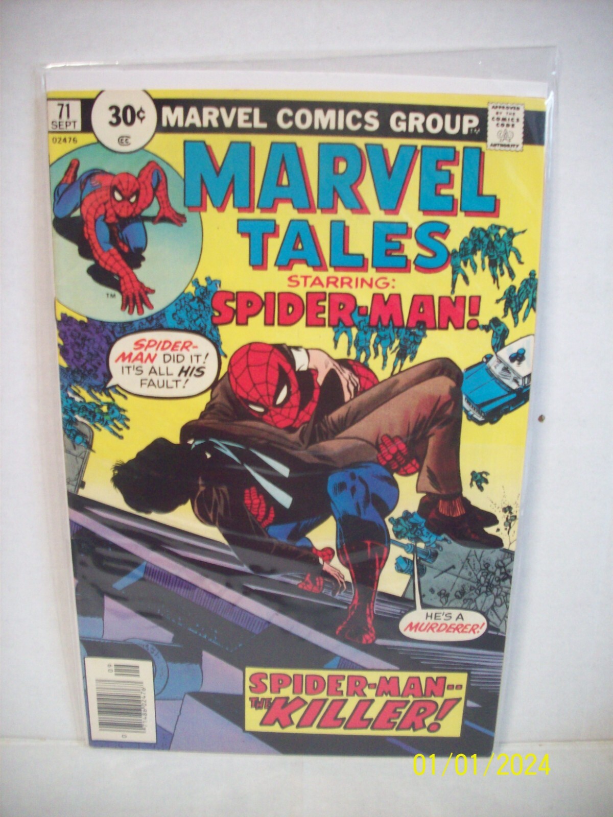Marvel Tales 71 Death of Capt Stacy! (rep Amazing Spider-Man 90) 1976 ...