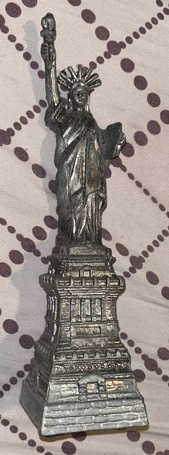 Vintage 10" Cast Metal Statue Of Liberty Figure New York City | eBay