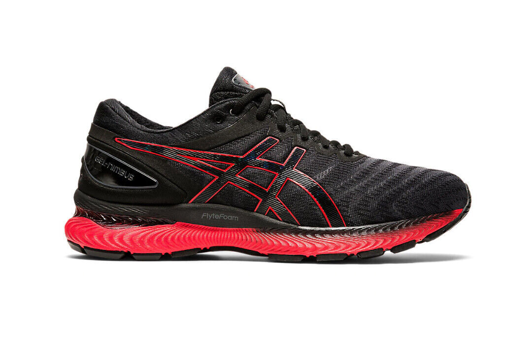 Size 8 - ASICS GEL-Nimbus 22 Black Classic Red for sale online | eBay