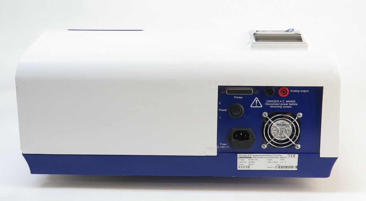 Jenway 6705b0 Spectrophotometer 6705 Uvvisible Scanning