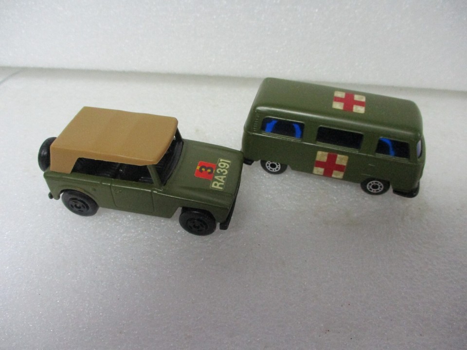 Matchbox Lesney Two Pack TP-13 Field Car & Volkswagen Van- CHROME hubs ...