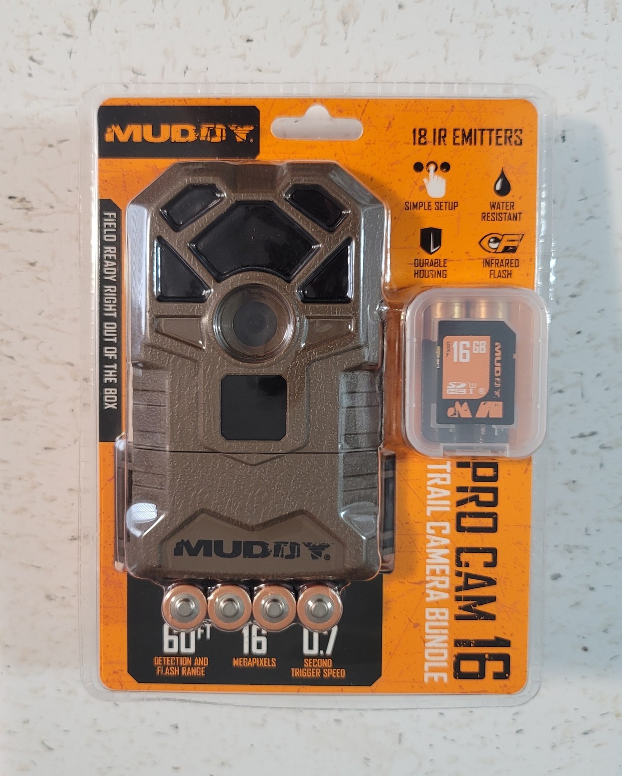 MUDDY Pro Cam 16 Combo Video Trail Camera Batteries & 16GB Memory Included | eBay