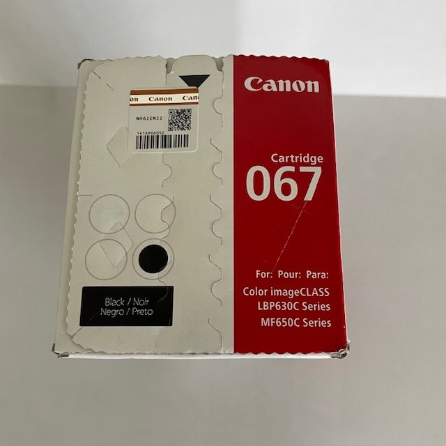Genuine Canon 067 OEM Black Toner Cartridge Laser LBP630C, MF650C ...