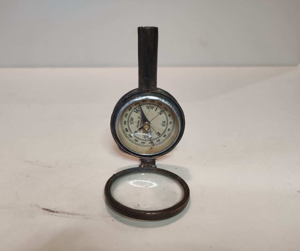 BOUSSOLE avec LOUPE et MIROIR pour allumer un feu | eBay