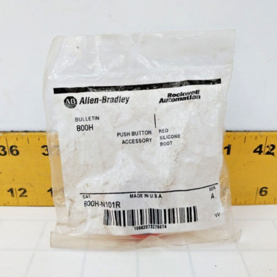 NEW ALLEN BRADLEY RED SILICONE BOOT / PUSH BUTTON ACCESSORY 800H-N101R ...