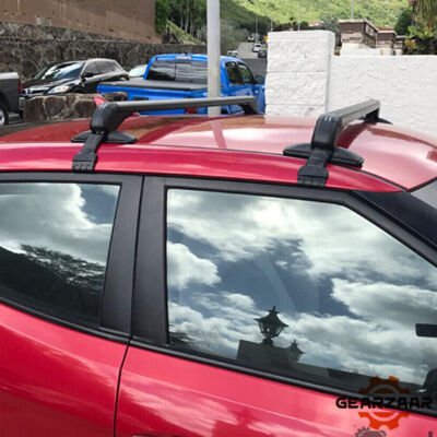 Universal Lockable Aluminium Car Roof Rack Bars No Rail Anti Theft ...