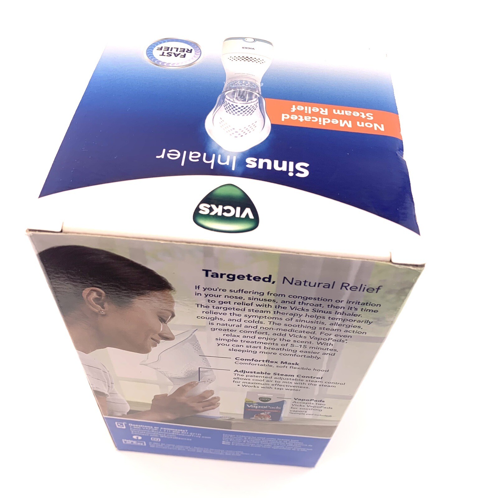 Vicks Sinus inhaler VIH200V3 Personal Steam Inhaler For Allergy & Colds ...