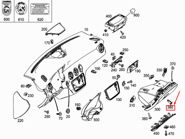 MERCEDES-BENZ CLS C218 IGNITION LOCK CYLINDER A2036800384 GENUINE for ...