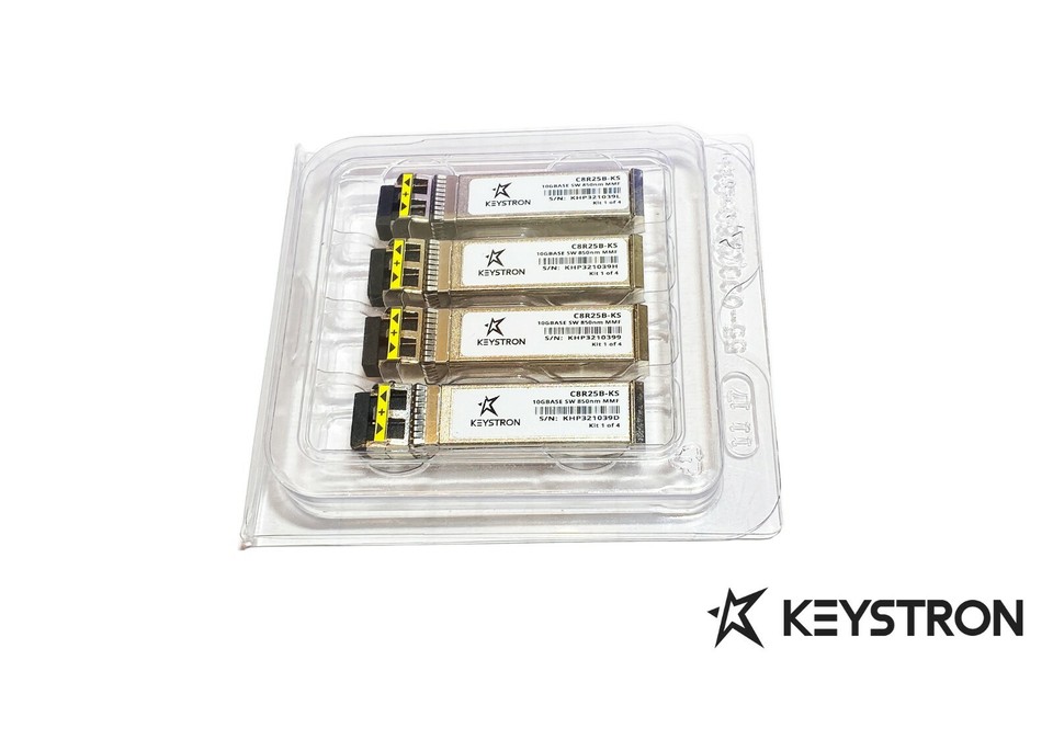 HP Compatible C8R25B MSA 10Gb Short Range iSCSI SFP+ 4-Pack Transceiver ...