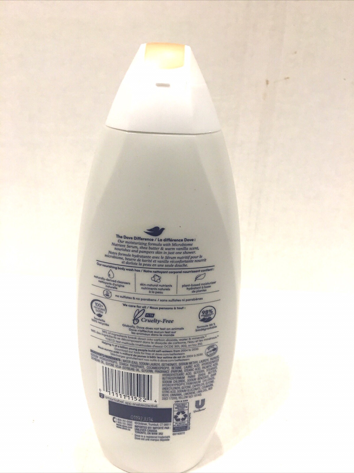 Dove Purely Pampering Nourishing Body Wash Nutrium Shea Butter Warm ...