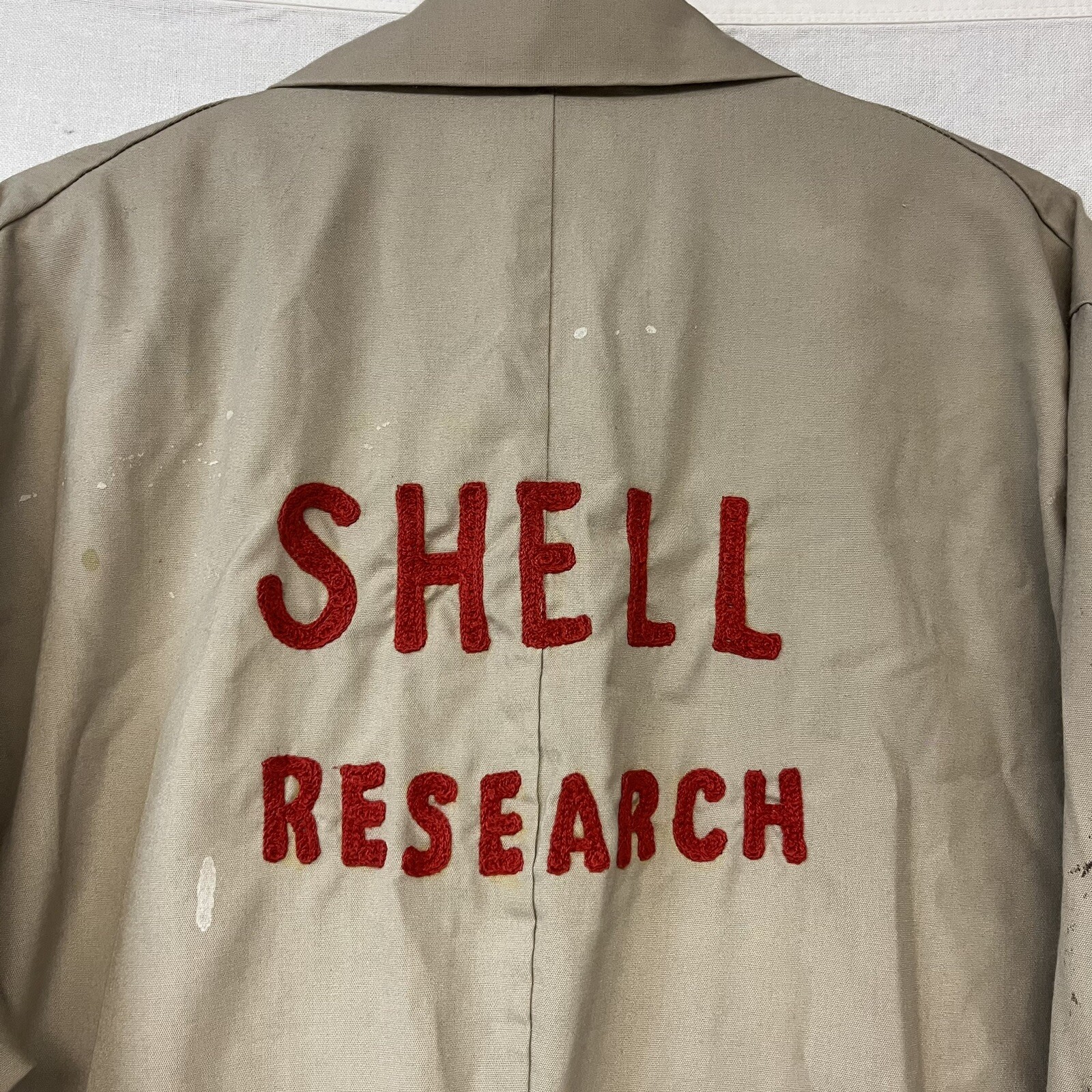 Vintage 50s 60s Shell Oil Gas Shop Coat Mechanic’s ta… - Gem