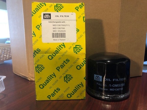 Engine oil filter FULL 1-OMS228 interchangeable with MD136790, MD352626 ...