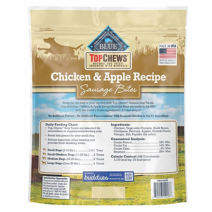 Top Chews Chicken & Apple Recipe 100% Natural Dog Treats 40 OZ | eBay