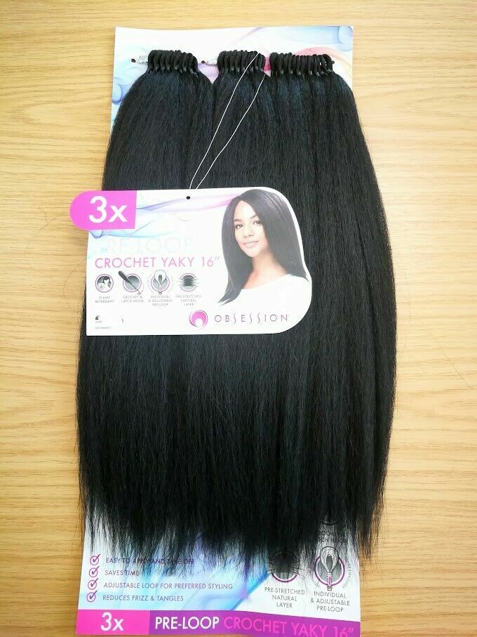 Obsession Synthetic Braid Straight Hair Extension - PRE LOOP CROCHET ...