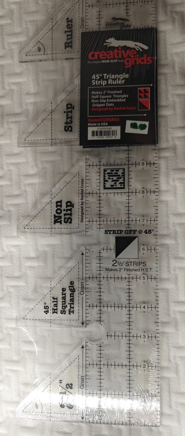 Creative Grids 45 Degree Triangle Ruler CGRSR45 | eBay