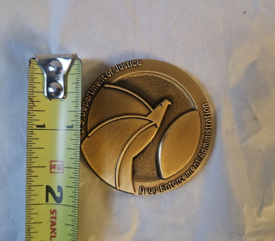 DEA Drug Enforcement Administration Blank Back Challenge Coin | eBay
