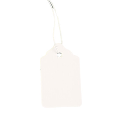 White Blank Scallop Gift Price Tags String Tags Jewelry Retail Tags 100 ...