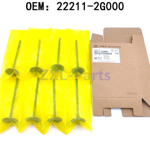 8 PCs OEM 22211-2G000 ENGINE INTAKE VALVE for 2009-2021 HYUNDAI KIA | eBay