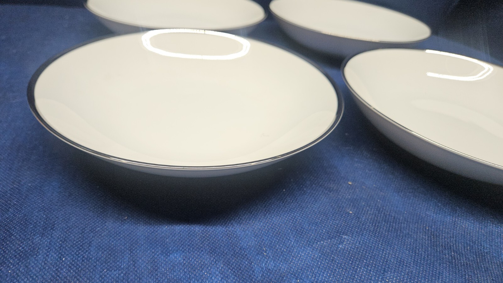 Vintage 1960's Kenmark Fine China "Patrician" Set/4 Coupe Soup Bowls ...