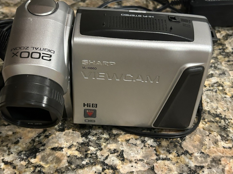 Vintage Sharp Viewcam Camcorder VL-H860U 8mm VCR Camera Video Transfer ...